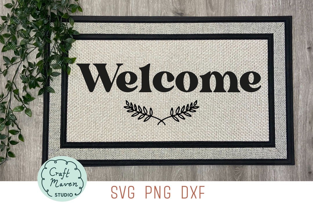 Willkommensmatte svg, Rug SVG, 70er SVG, Bold Schrift SVG, Türmatte Svg ...