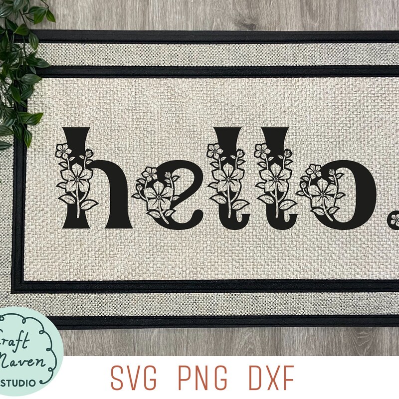 Hello Welcome Mat - Etsy