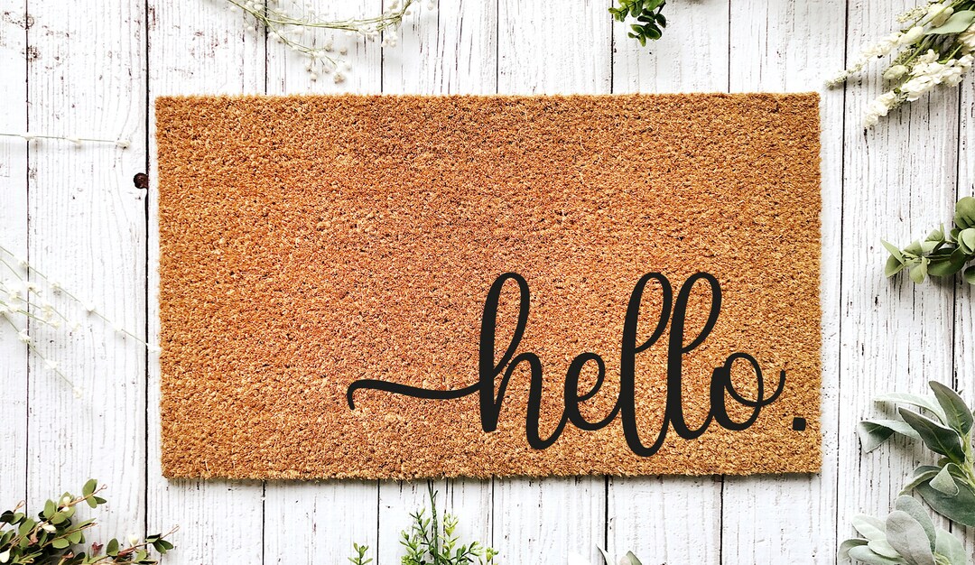 Welcome Mat SVG, Hello SVG, Welcome Mat Hello, Doormat SVG, New ...