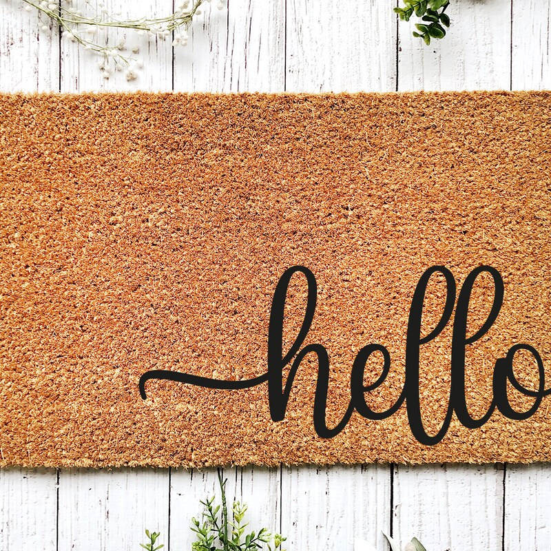 Hello Stencil - Etsy