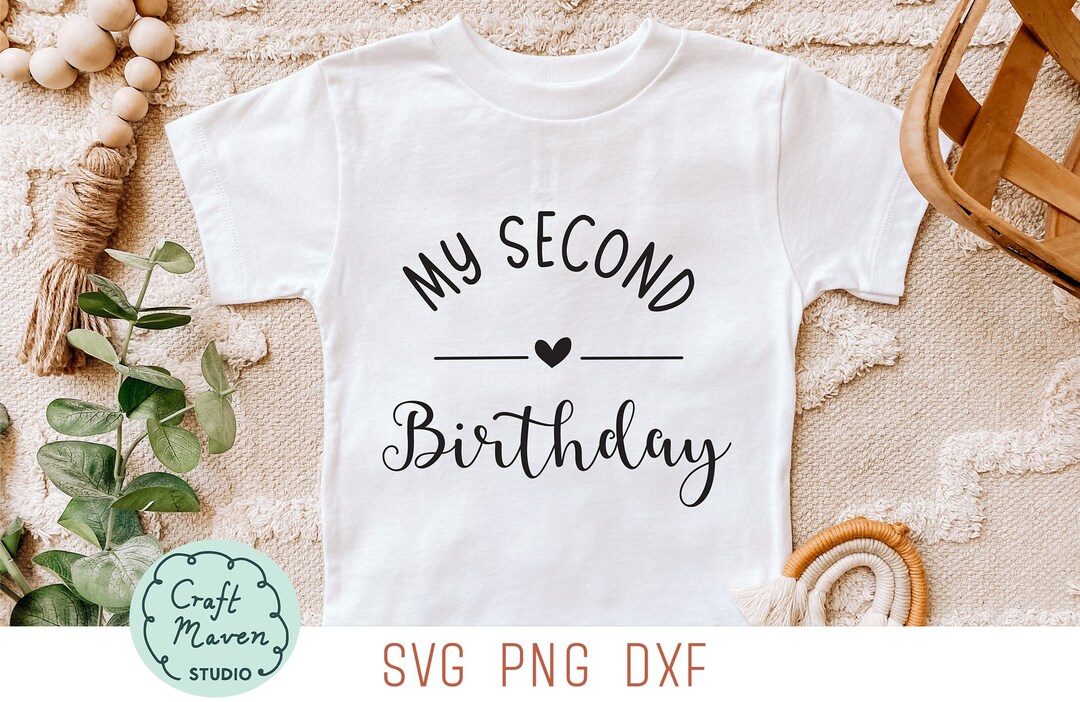 My Second Birthday Svg, Toddler Birthday Svg, My 2nd Birthday Svg, Two ...