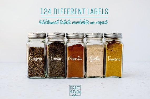 Pantry Labels SVG Spice Jars SVG Kitchen Organisation SVG - Etsy Australia