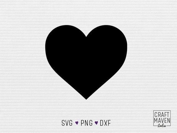 Simple Heart Svg Heart Shape Svg Solid Heart Svg Love Heart | Etsy