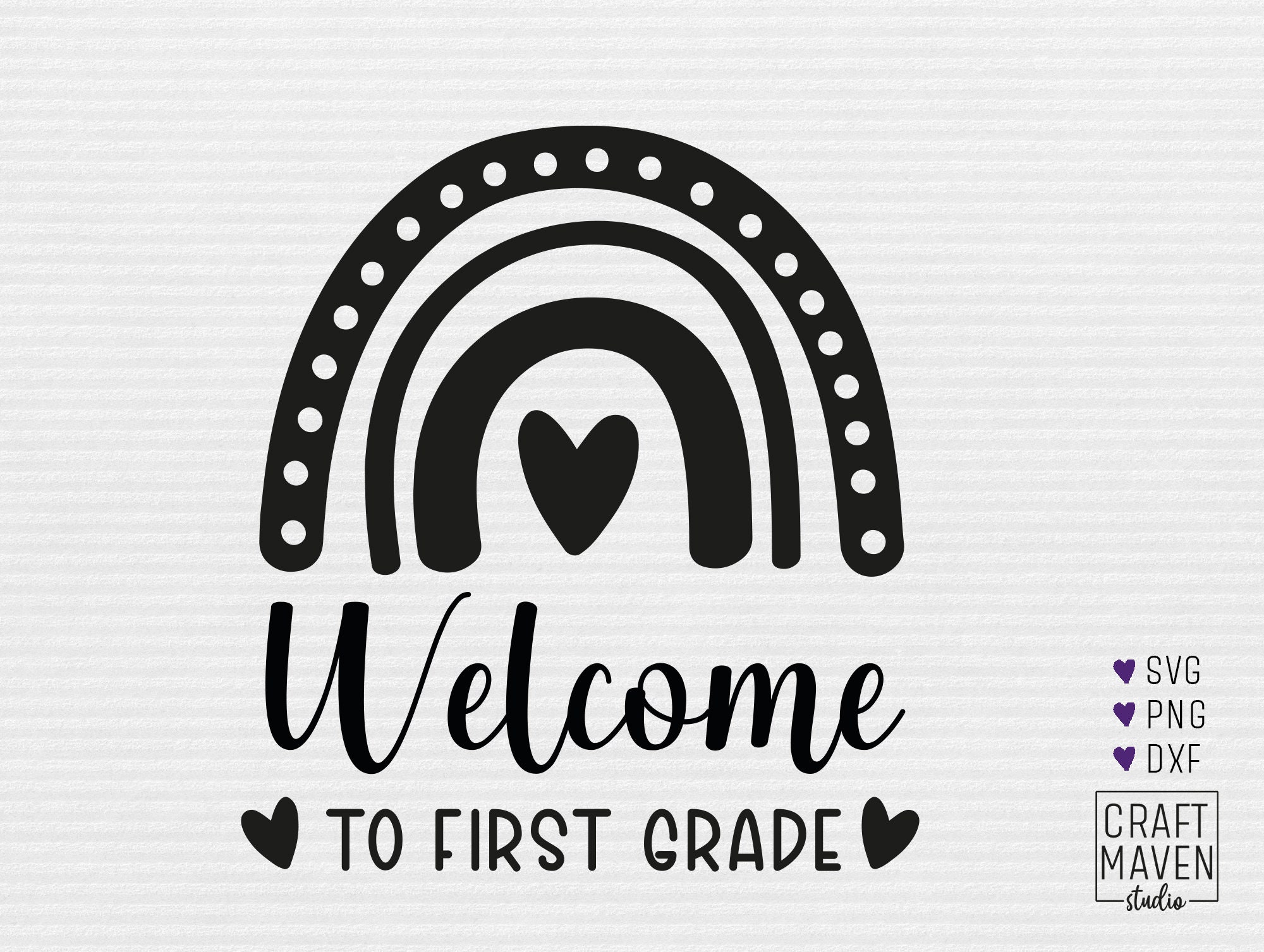 Welcome to First Grade Rainbow SVG, Teacher Classroom Decor (digital ...
