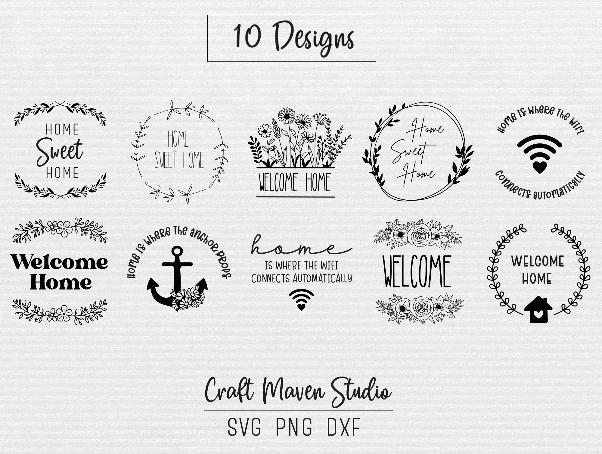Home Sweet Home SVG Bundle Welcome Home SVG File Welcome - Etsy