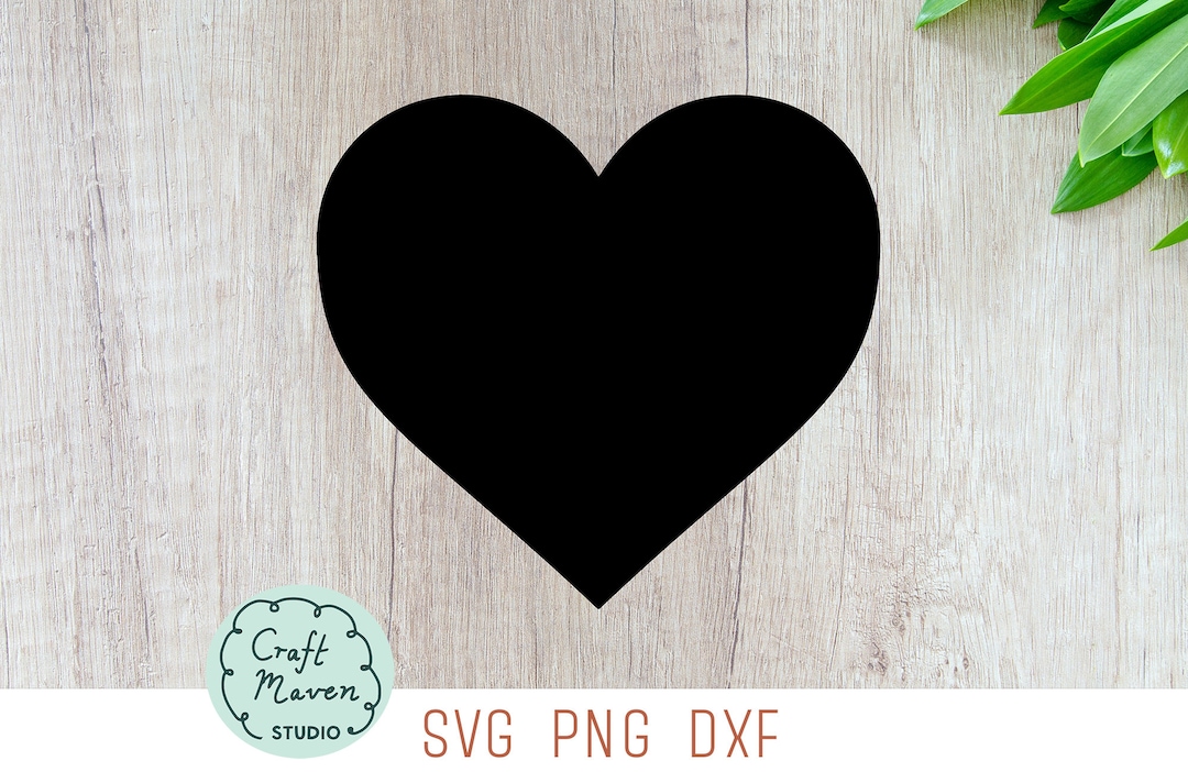 Simple Heart Svg, Heart Shape Svg, Solid Heart Svg, Love Heart Svg ...