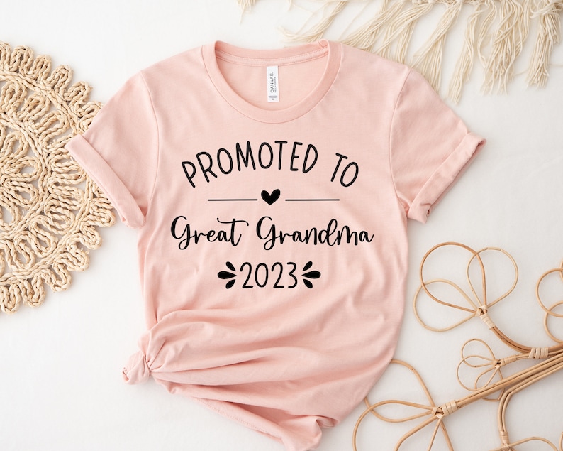 Promoted To Great Grandma 2023 Svg Pregnancy Announcement Etsy Ireland