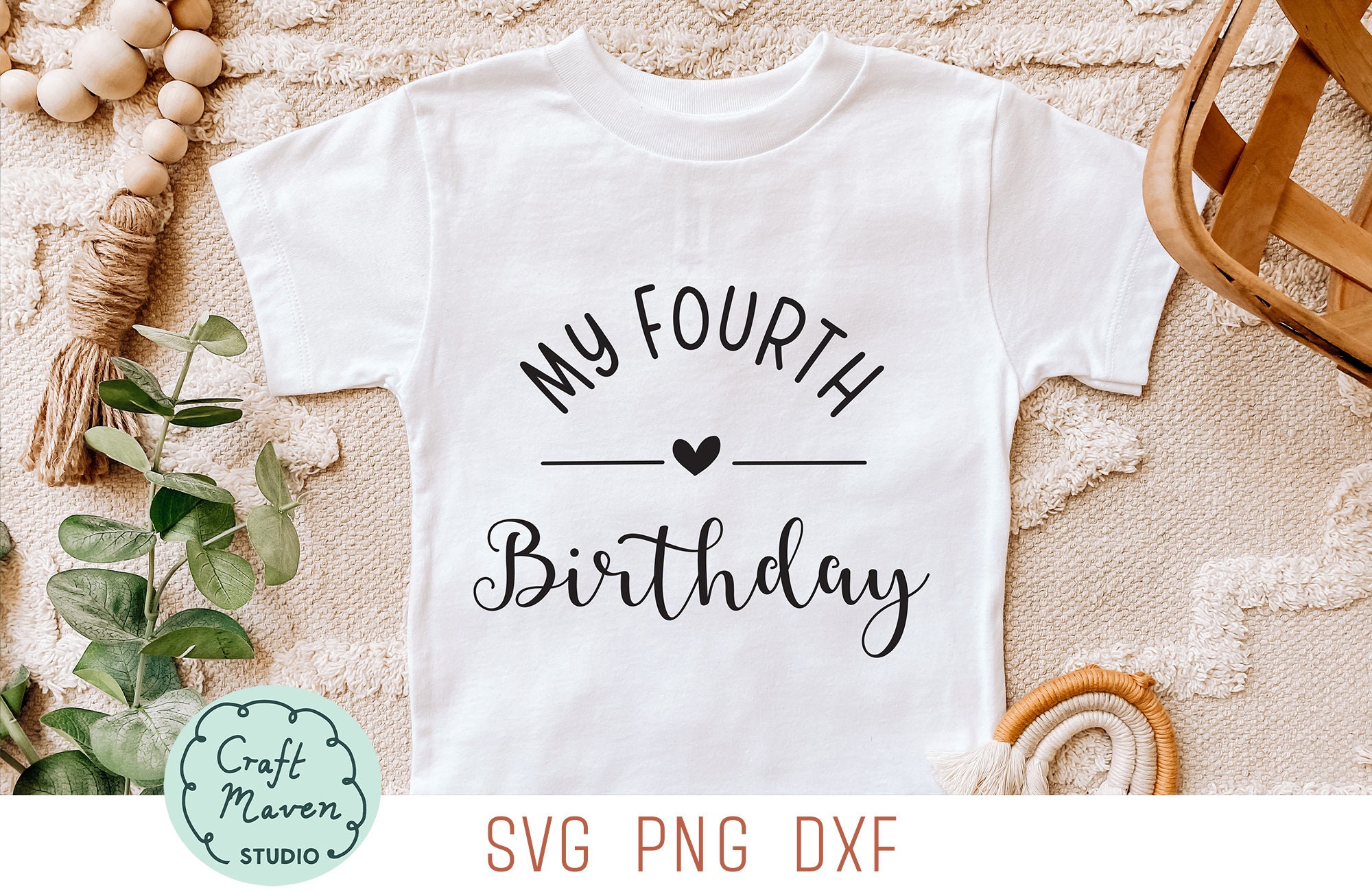 Buy My Fourth Birthday Svg 4th Birthday Svg Today I Am Four Svg Online ...