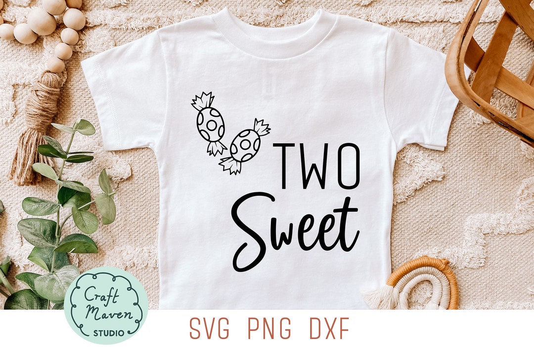 Two Sweet SVG, 2nd Birthday SVG, Two Sweet PNG, Toddler Birthday Shirt ...