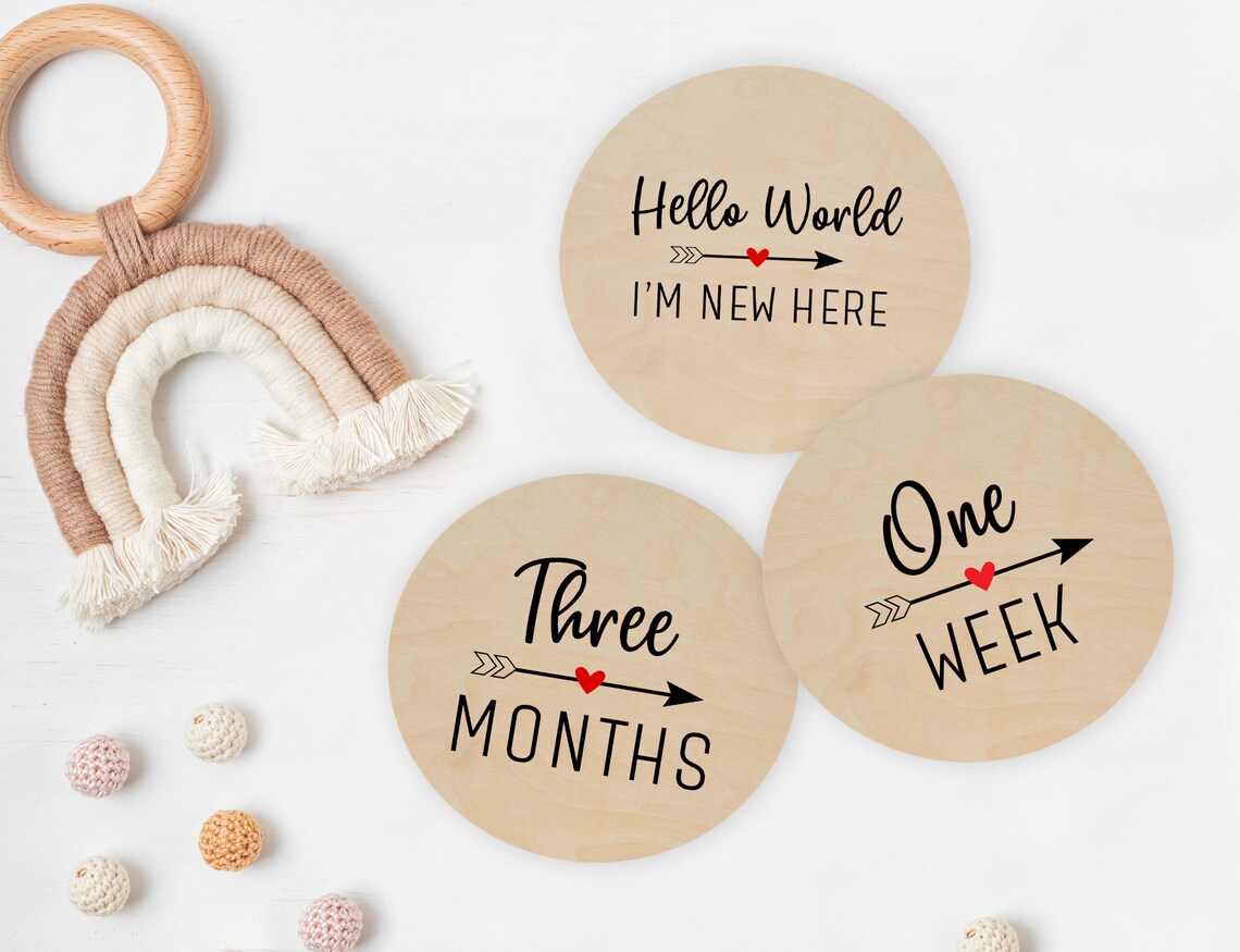 Baby Milestone SVG Hello World SVG Baby Announcement SVG - Etsy