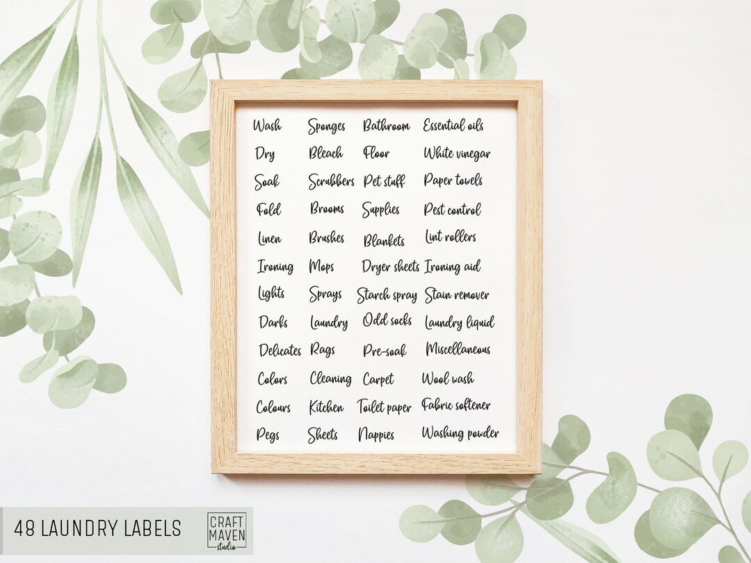 Laundry Label SVG, Home Organization SVG, Laundry SVG Signs, Laundry ...