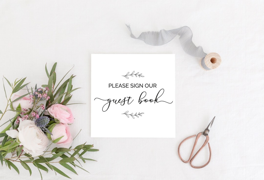 Please Sign Our Guest Book Svg, Wedding Guest Book Svg, Advice and ...