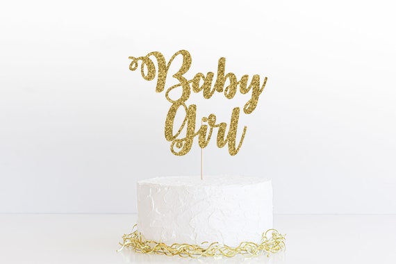 Baby Girl Cake Topper Svg Baby Shower Cake Topper Svg Gender | Etsy