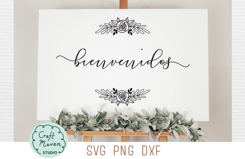 Bienvenidos Svg Bienvenidos Wedding Sign Svg Spanish Wedding - Etsy