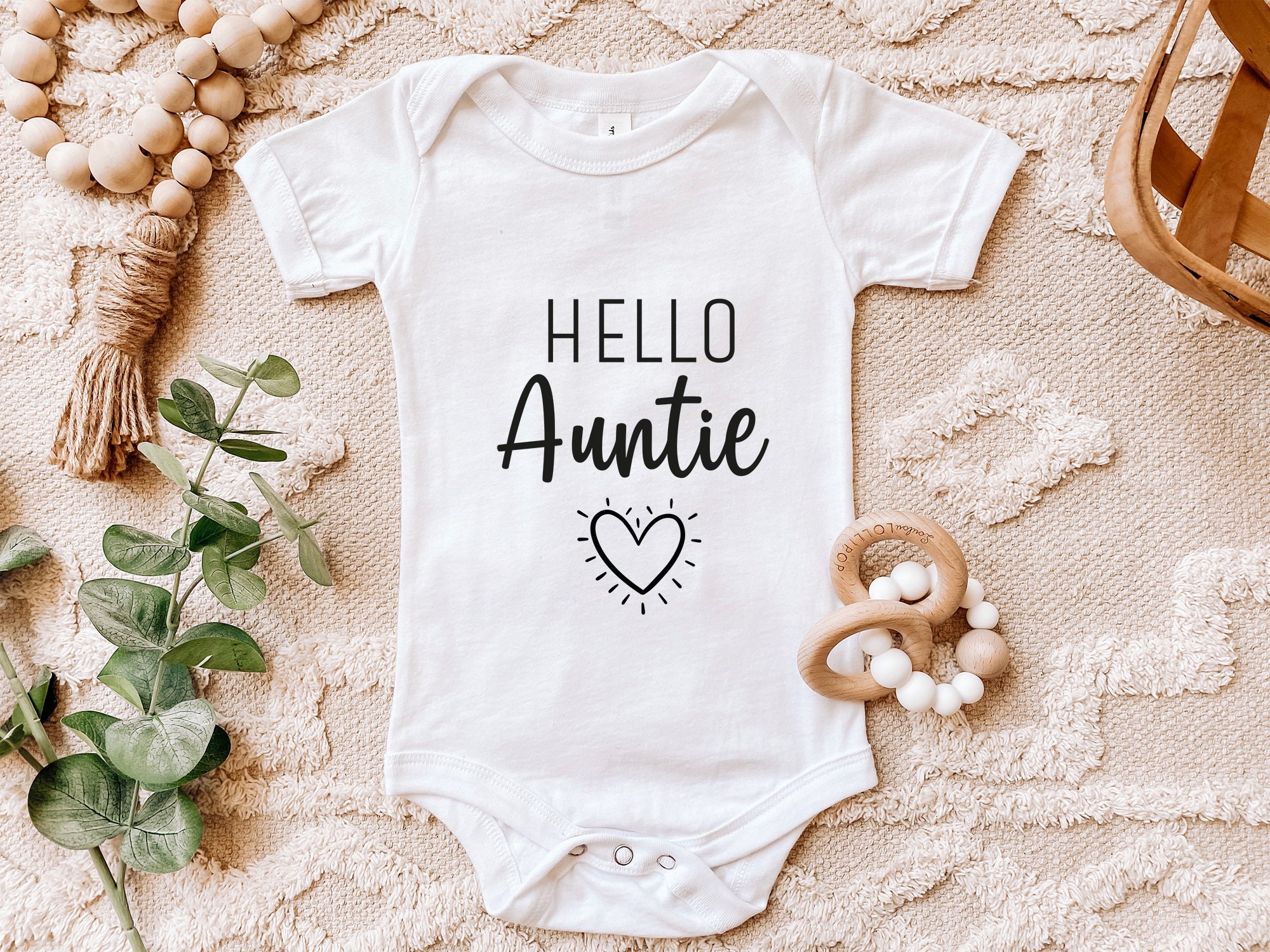 Hello Auntie SVG Baby Announcement SVG Family SVG Hello - Etsy UK