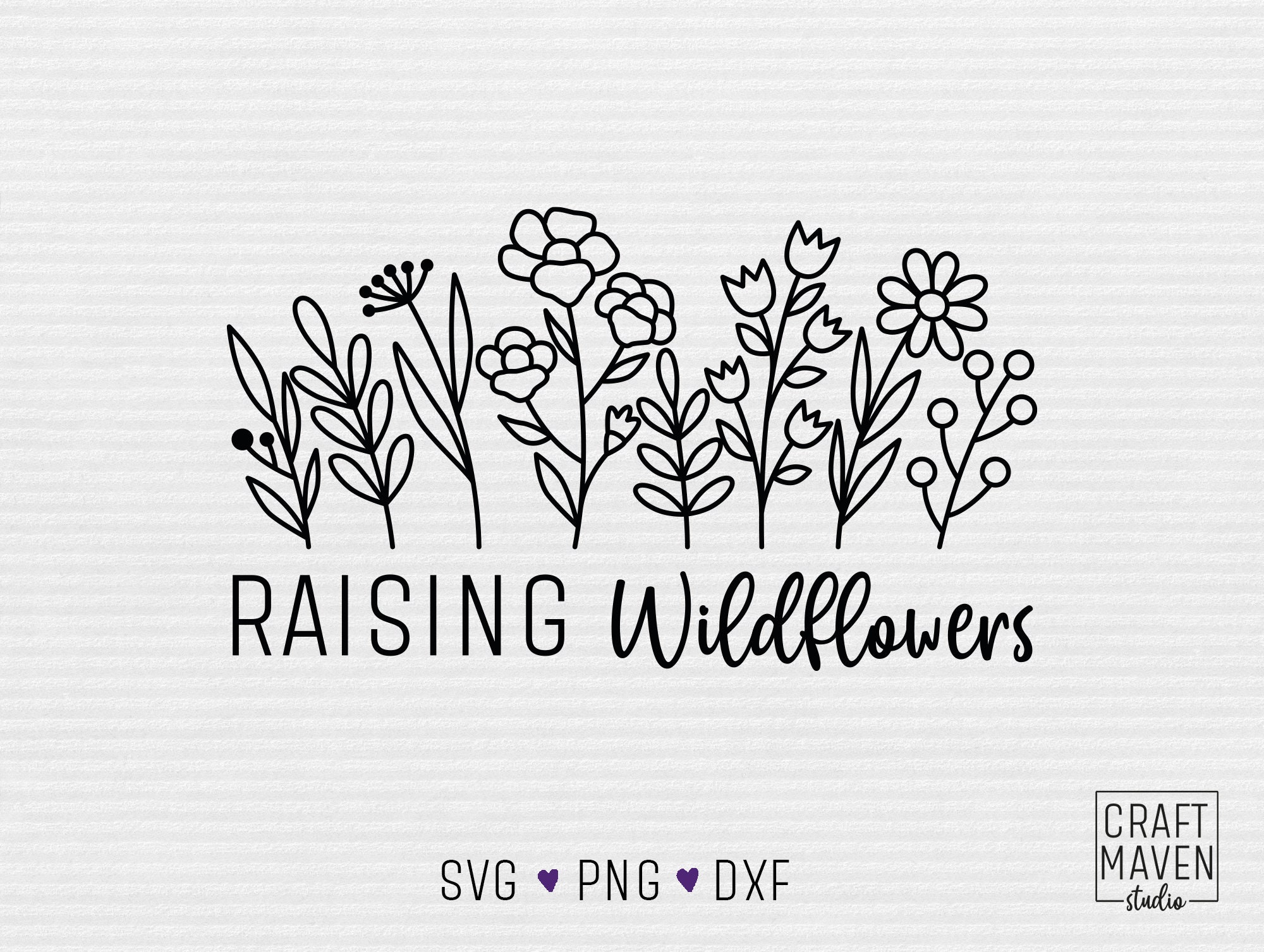 Raising Wildflowers SVG Floral Cut File Wildflower Shirt | Etsy Australia
