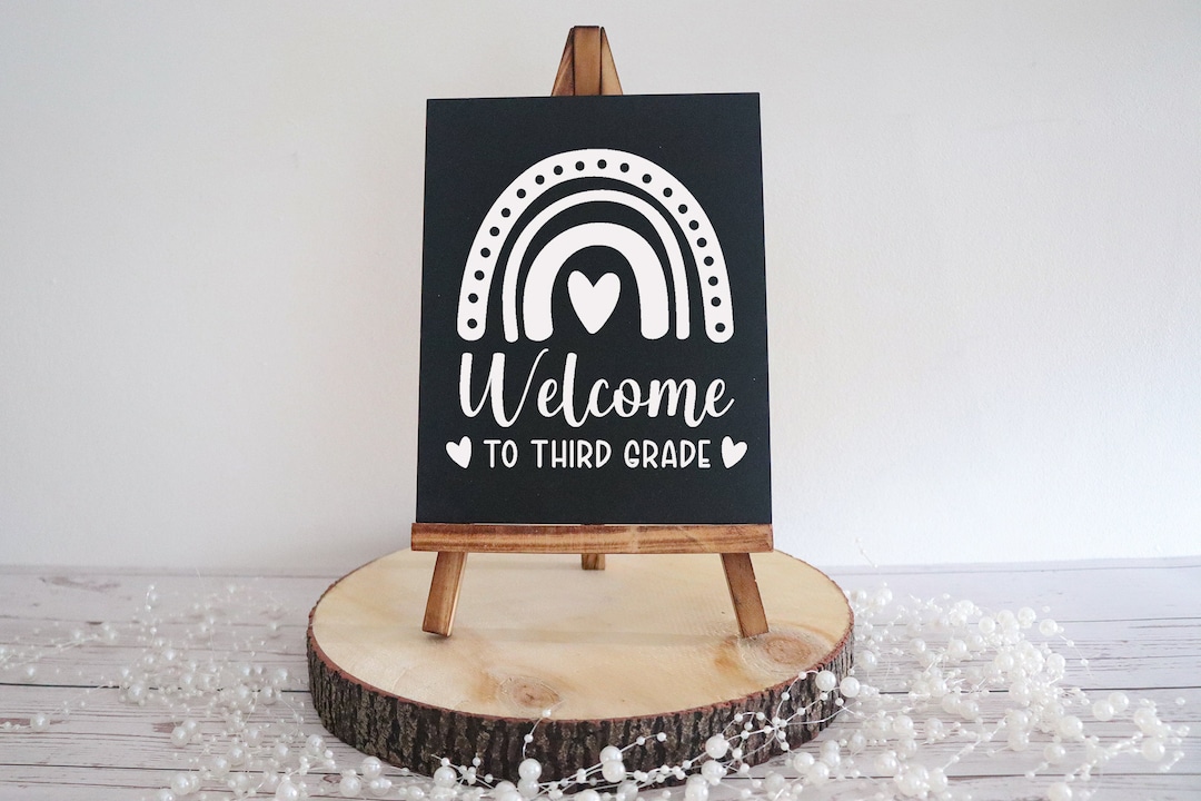 Welcome to Third Grade SVG, Rainbow SVG, Third Grade Teacher SVG ...