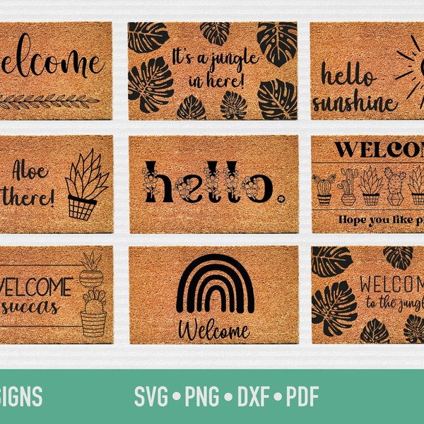 Welcome Mat Svg - Etsy