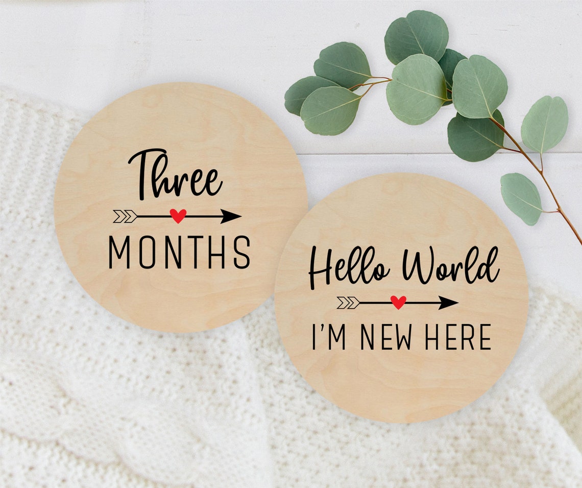 Baby Milestone SVG Hello World SVG Baby Announcement SVG - Etsy