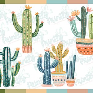 Boho Cactus Plant Plants Png Clipart Cute Plant Clipart Png Pot Plant ...