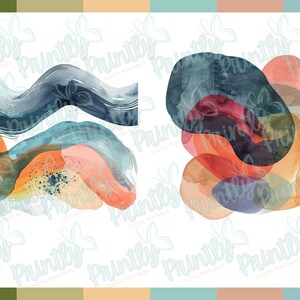 Abstract Shapes Clipart Png Watercolor Blobs Clipart Watercolor Png Svg ...