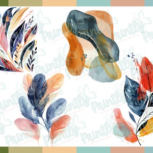 Abstract Shapes Clipart Png Watercolor Blobs Clipart Watercolor Png Svg ...