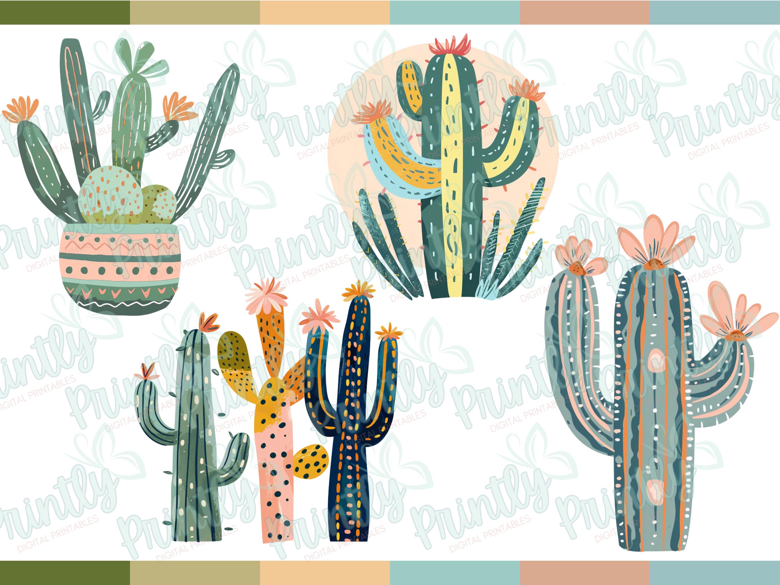 Boho Cactus Plant Plants Png Clipart Cute Plant Clipart Png Pot Plant ...