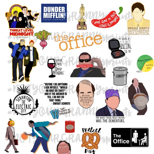 The Office Stickers - Etsy