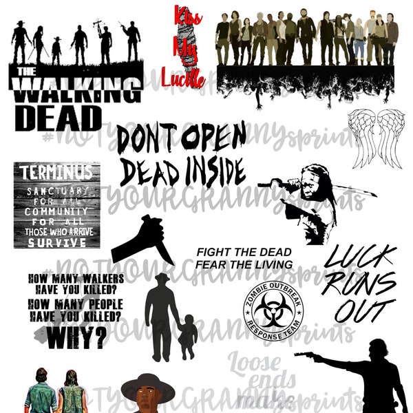 Walking Dead Decal - Etsy