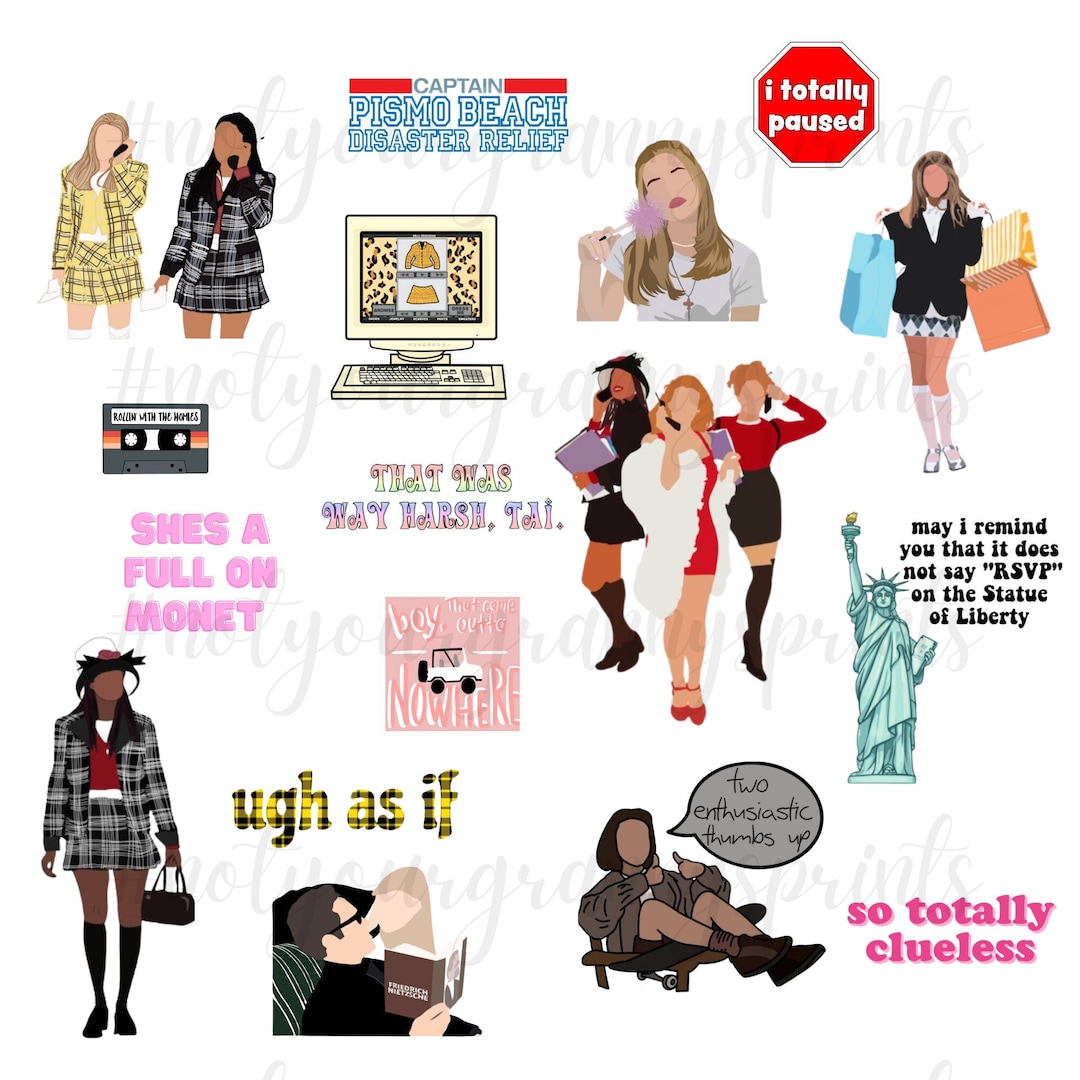 Clueless Version B PNG Digital Download - Etsy