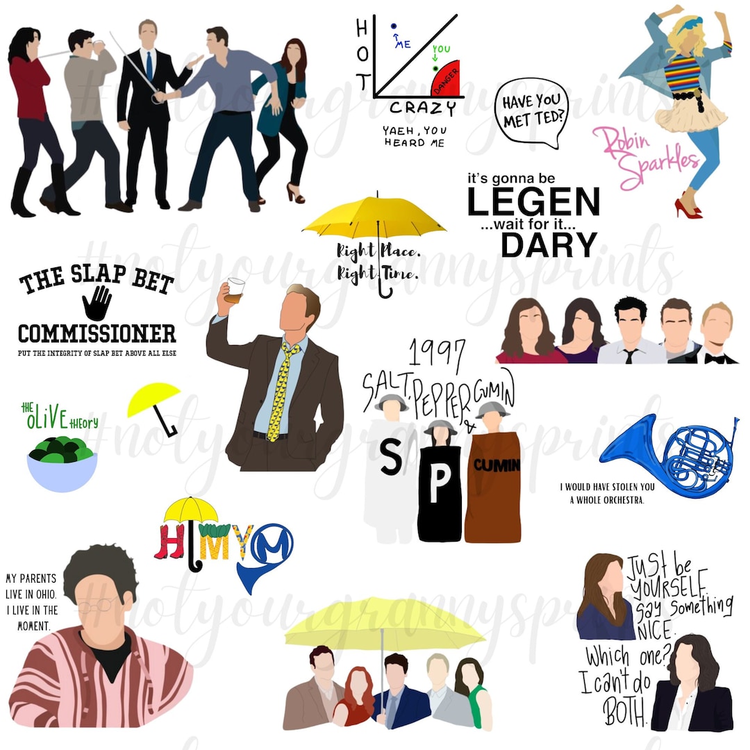 How I Met Your Mother Version B PNG Digital Download - Etsy
