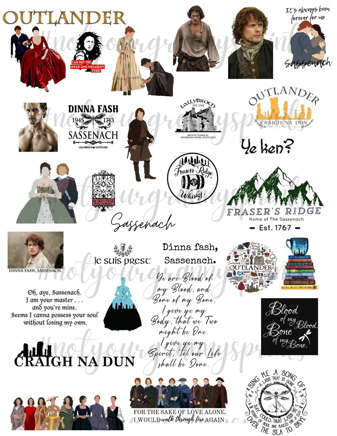 Outlander PNG Digital Download - Etsy