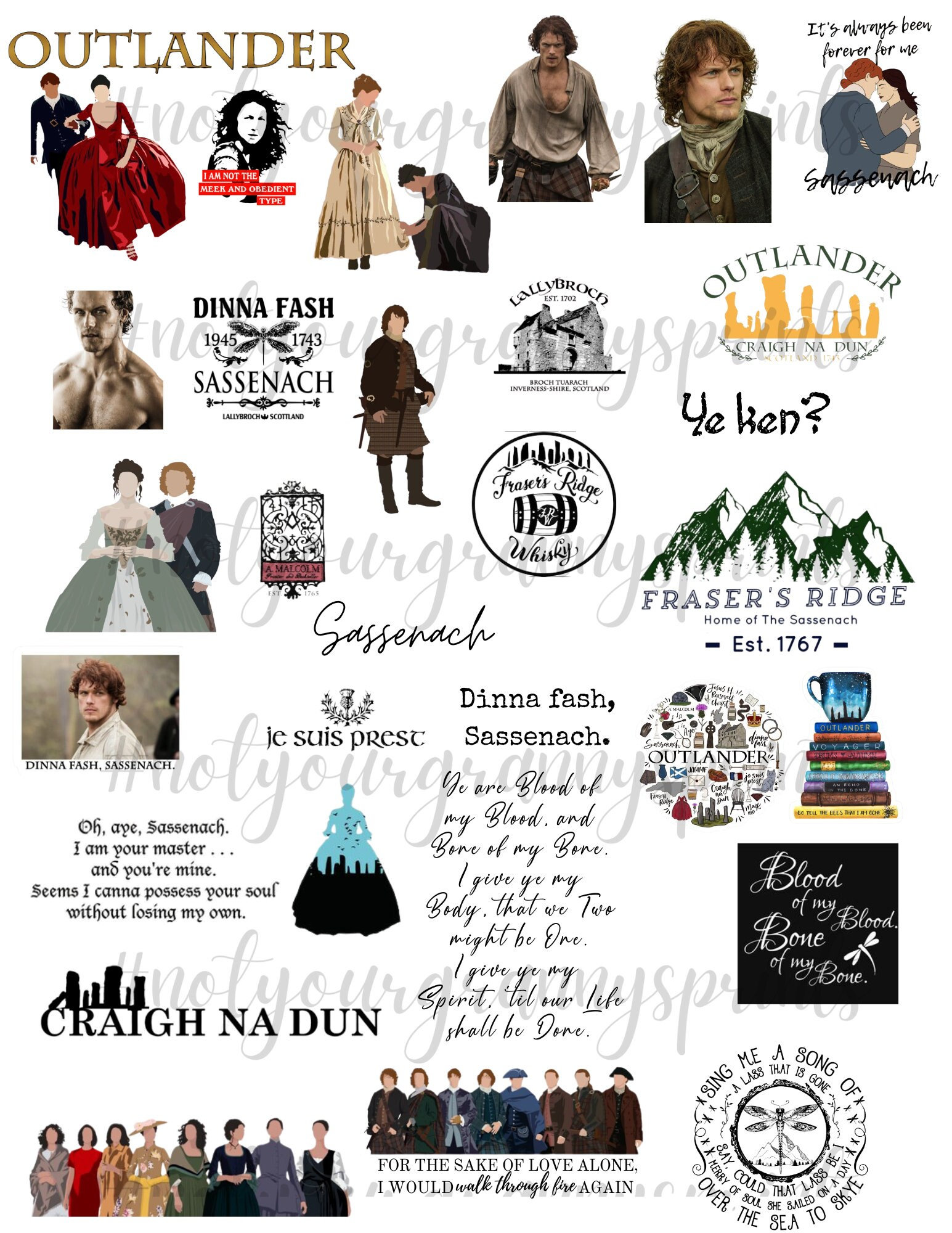 Outlander PNG Digital Download - Etsy Canada