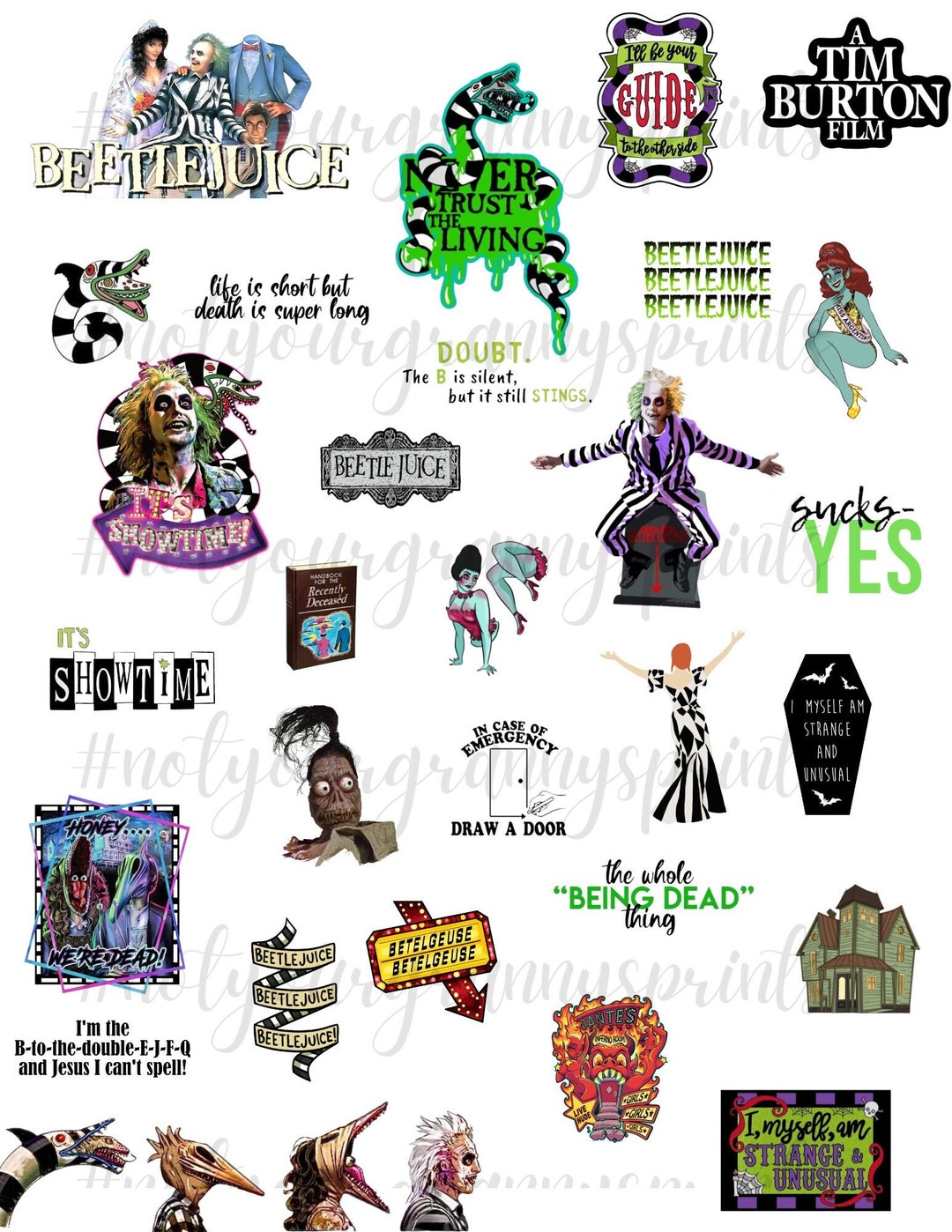 Beetlejuice PNG Digital Download - Etsy Australia