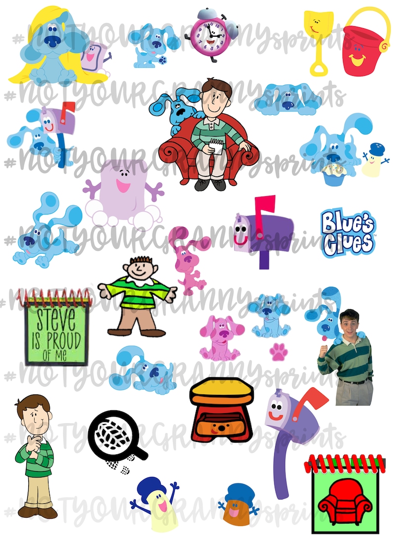 Blues Clues PNG Digital Download for Tumblers - Etsy