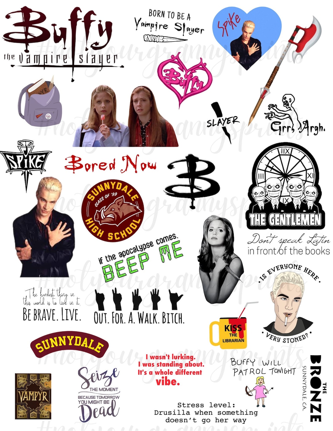 Buffy the Vampire Slayer PNG Digital Download - Etsy