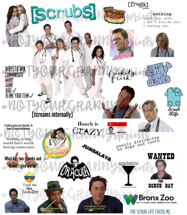 Scrubs PNG Digital Download - Etsy