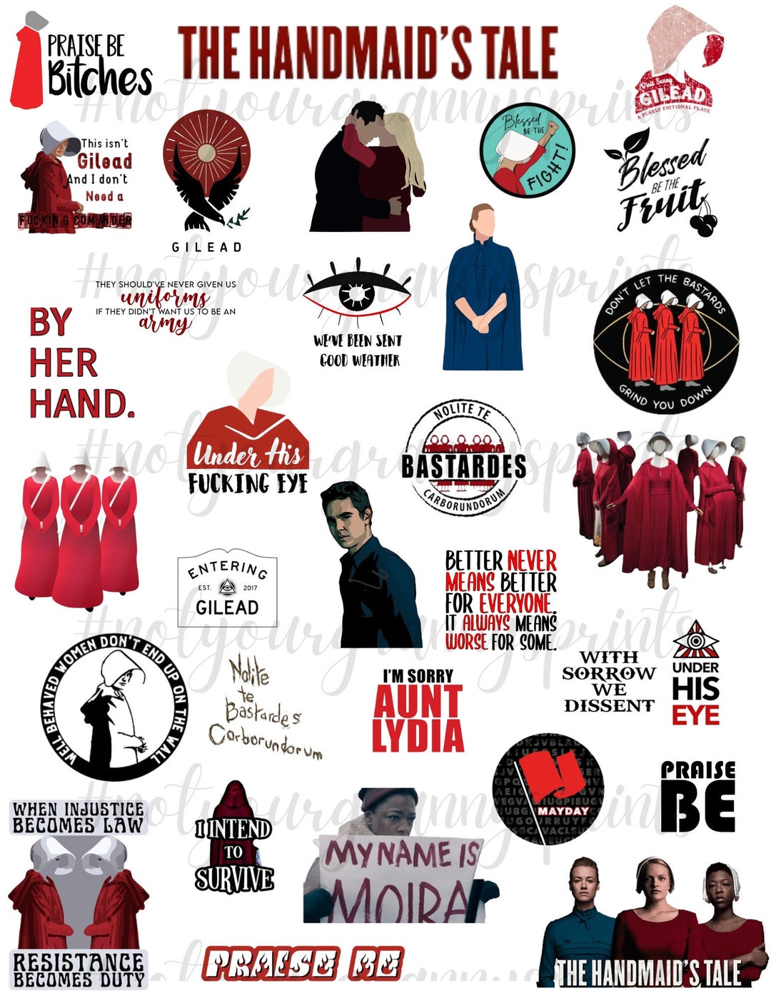 Handmaids Tale PNG Digital Download - Etsy