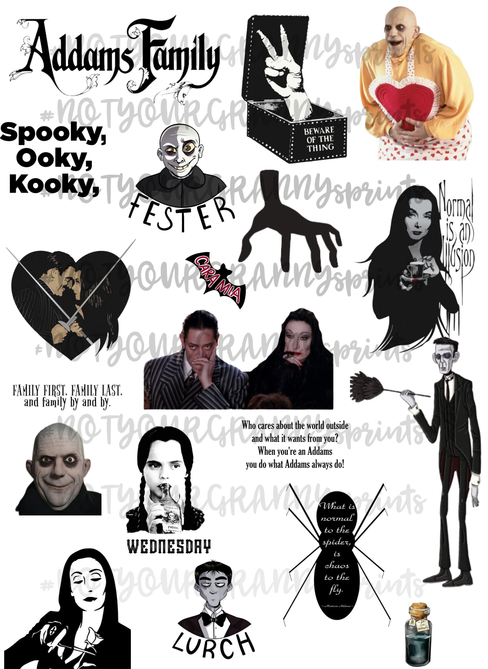 Addams Family PNG Digital Download - Etsy