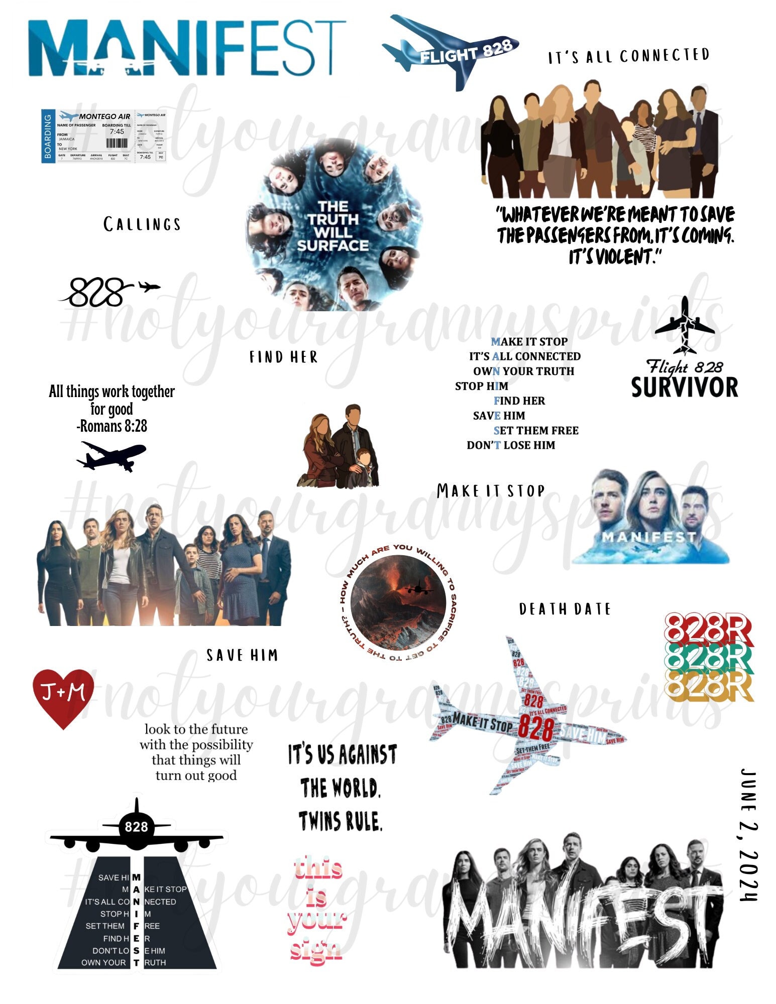 Manifest High Resolution Png Printed on Waterslide Paper - Etsy