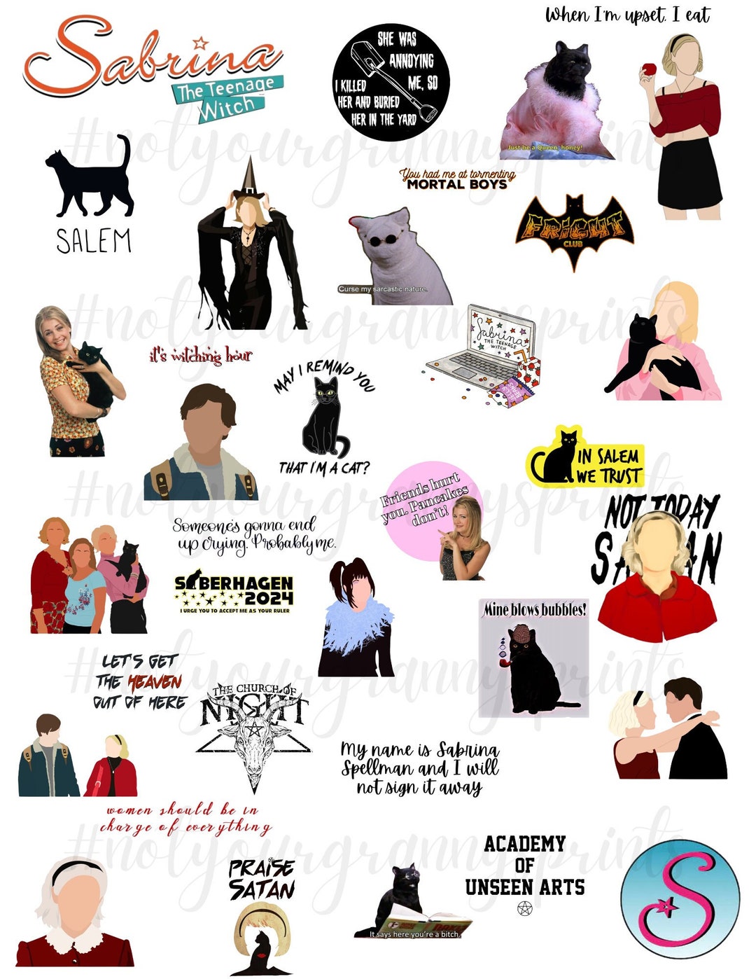 Sabrina the Teenage Witch PNG Digital Download - Etsy