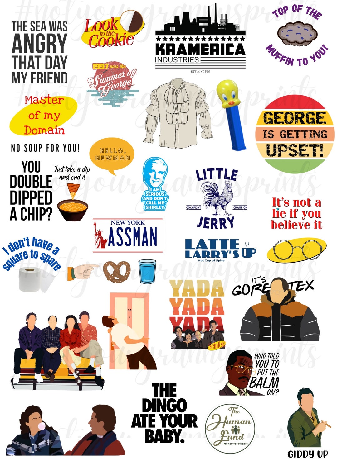 Seinfeld PNG Digital Download - Etsy