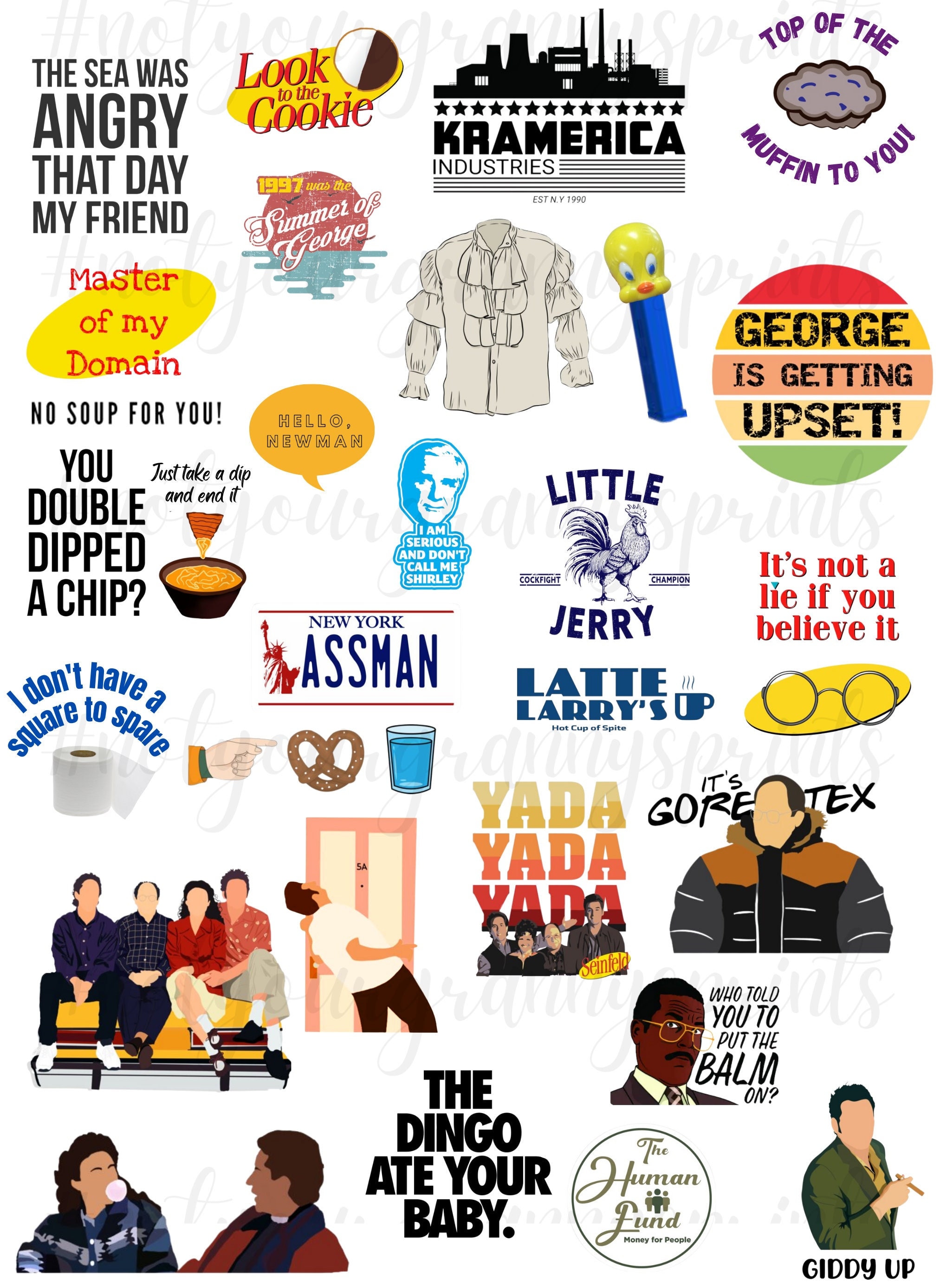 Seinfeld PNG Digital Download - Etsy