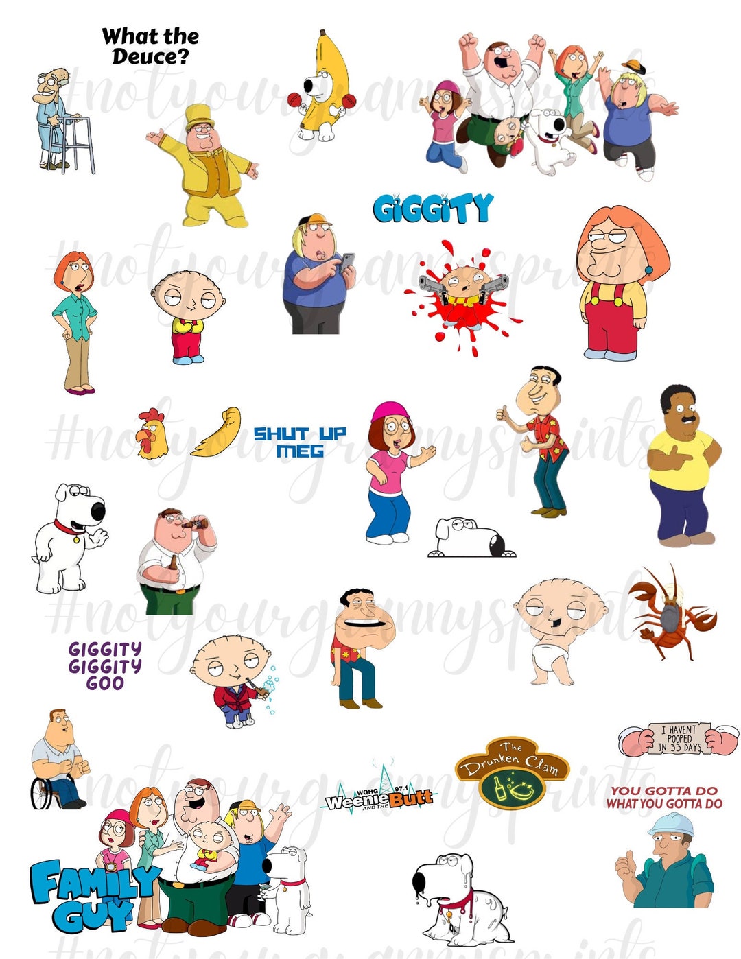 Family Guy PNG Digital Download - Etsy