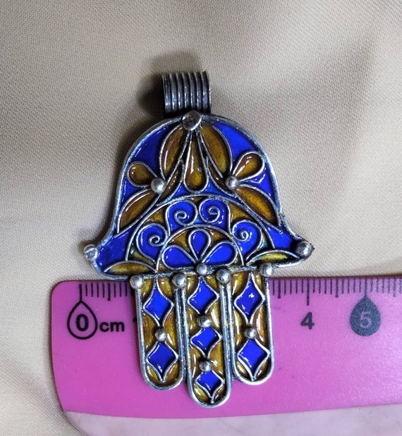 Berber Khamsa in solid silver, hamsa, Berber fatma ha… - Gem