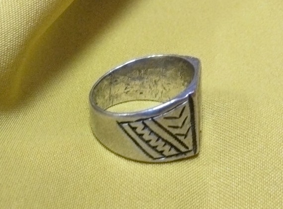 Jewish ring. Old silver ring. Moroccan Berber ring. B… - Gem