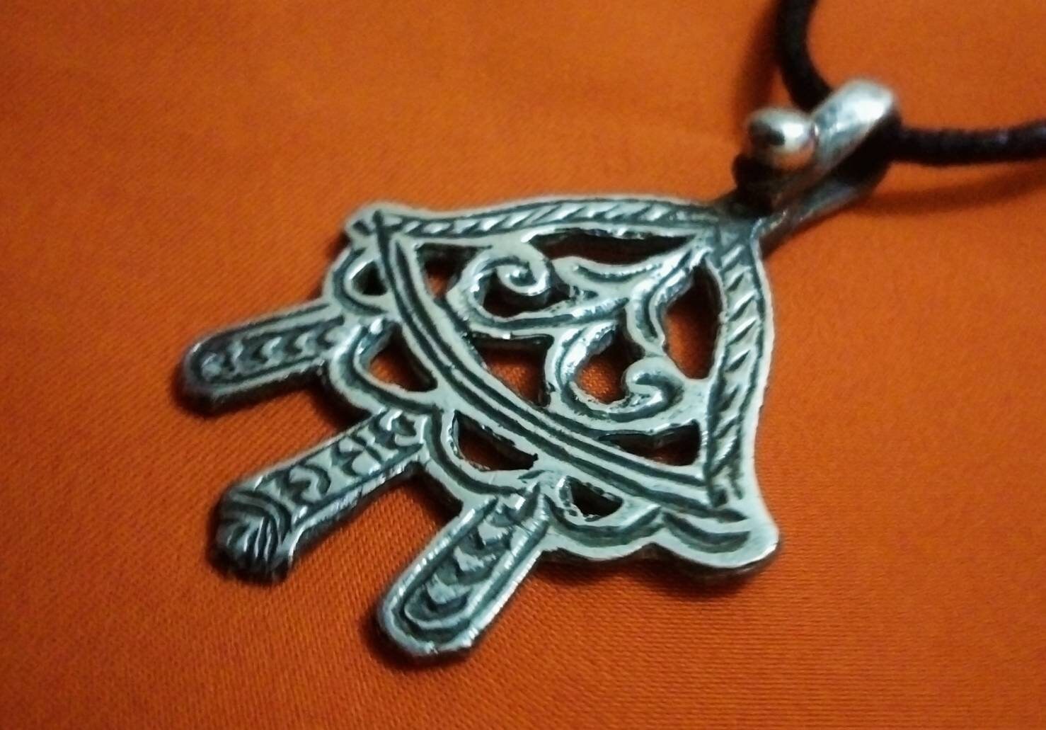 Jewish Hamsa, Algerian Khamsa From the Chaouia Region, Sterling Silver ...