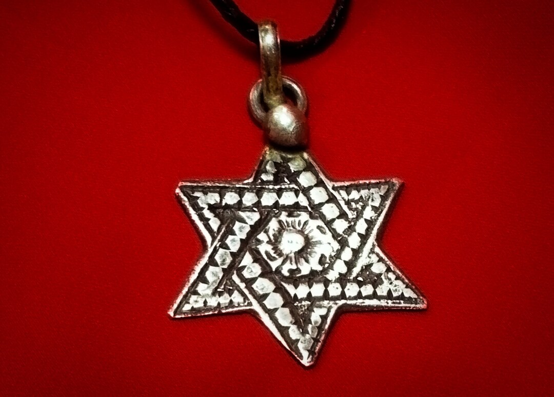 Star of David - Vintage Jewish Amulet, Antique Star of David, Jewish ...