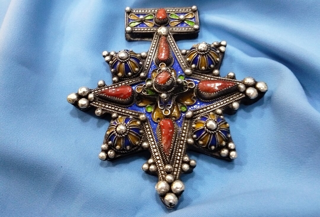 Boghdad - Ancient Berber Pendant, Kabyle Jewelry, Berber Necklace ...
