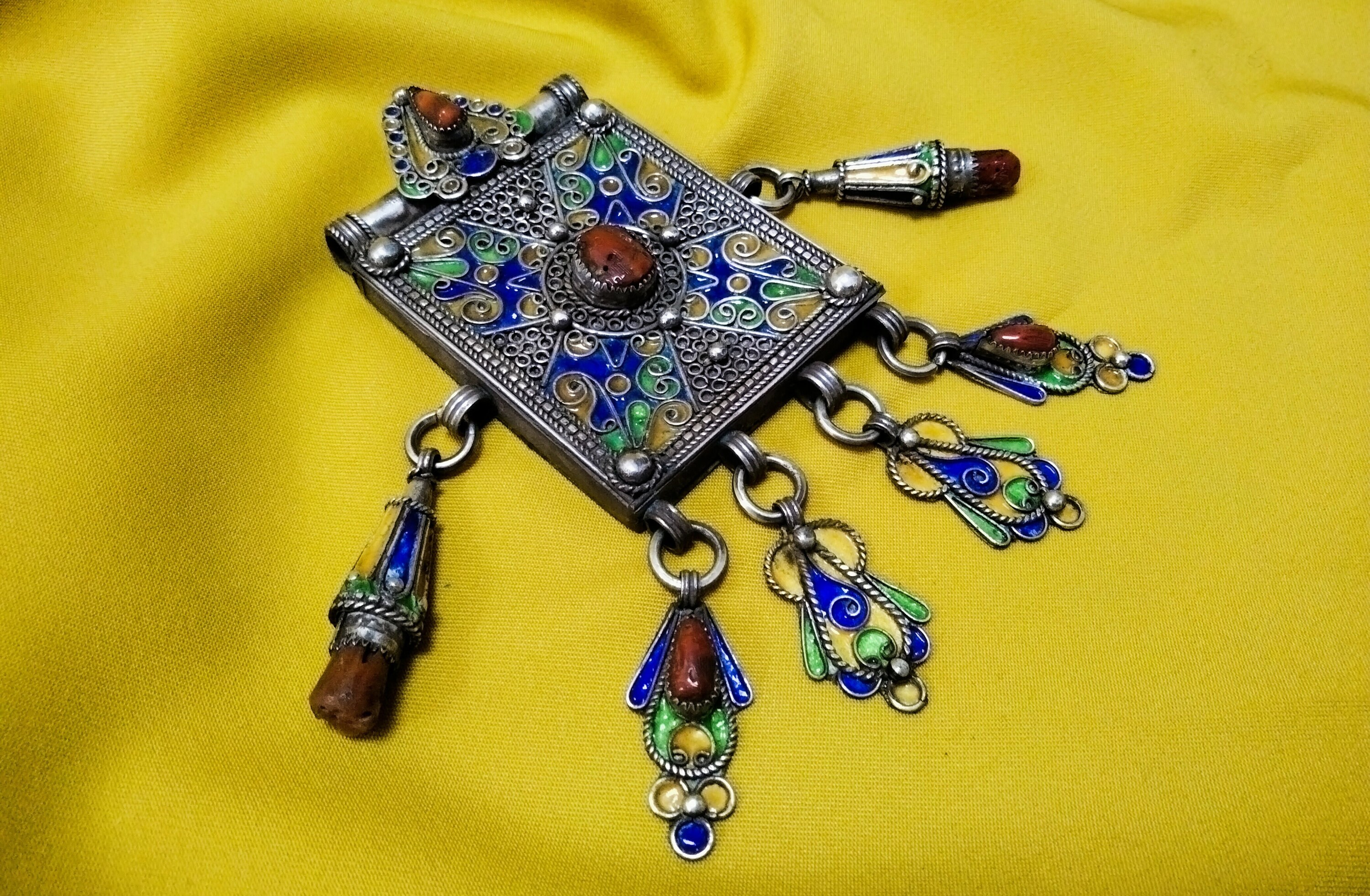 Kabyle - Large Old Algerian Talisman, Greater Kabyle Region / Kabyle ...